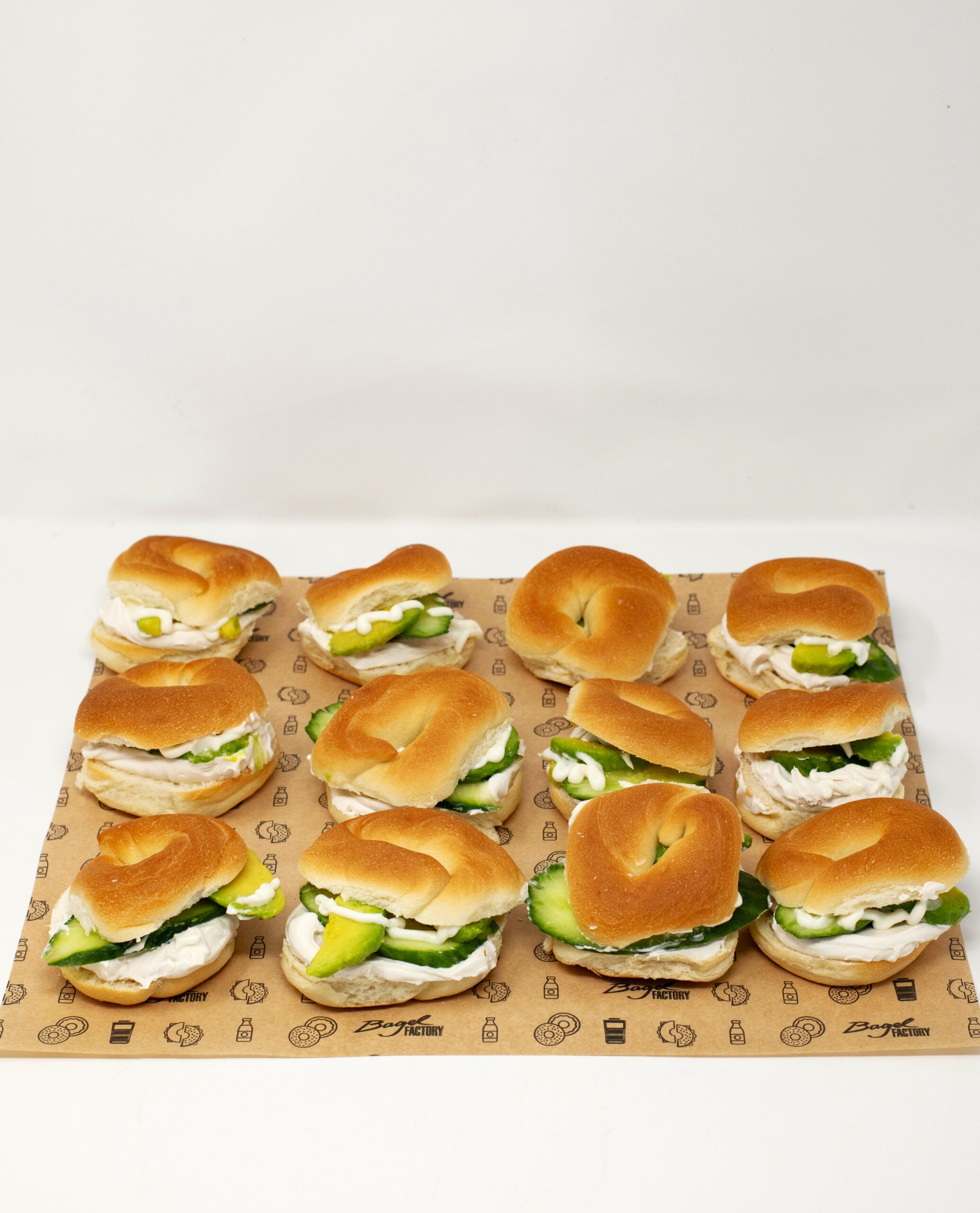 Vegan mini bagel platter - Bagel Factory