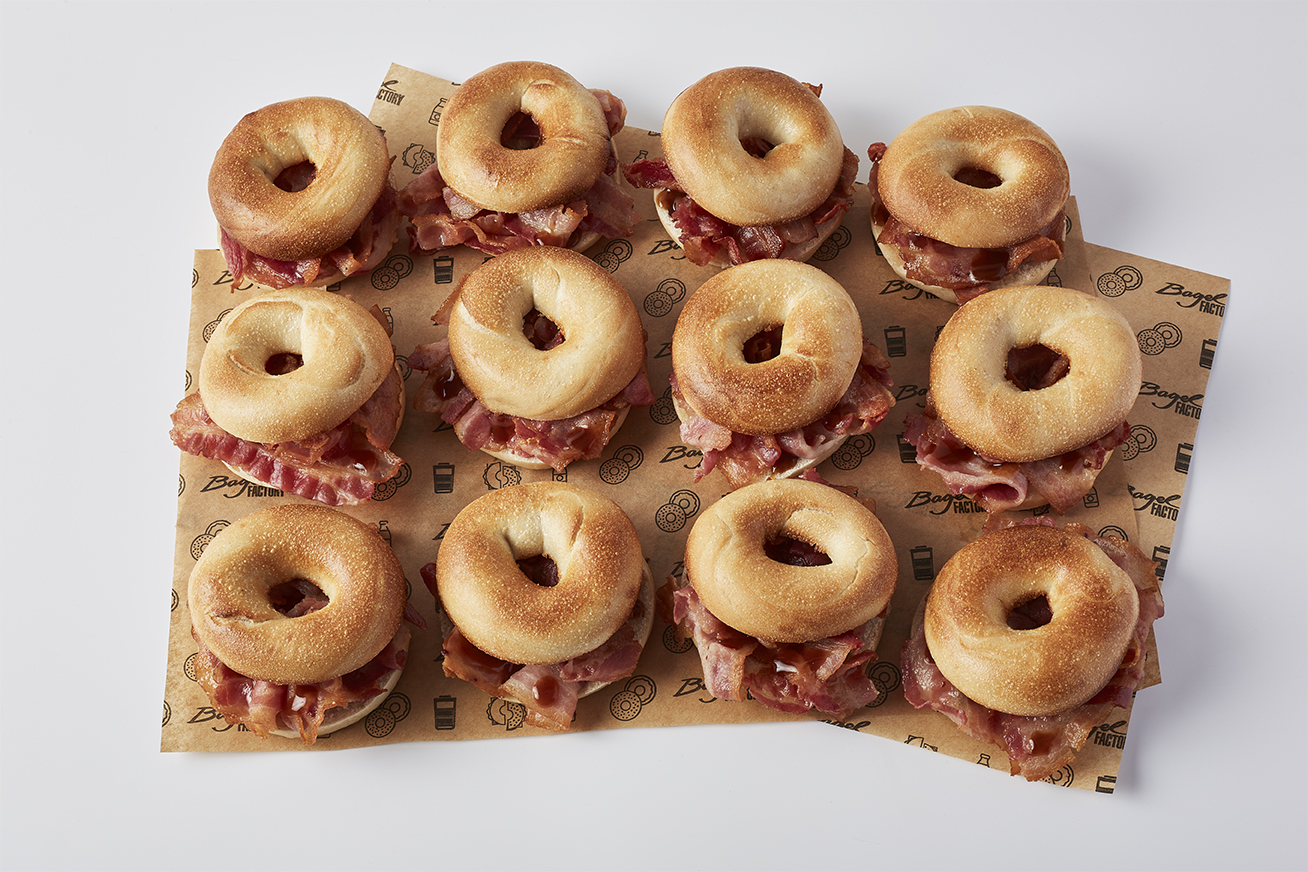 Bacon mini bagel platter - Bagel Factory